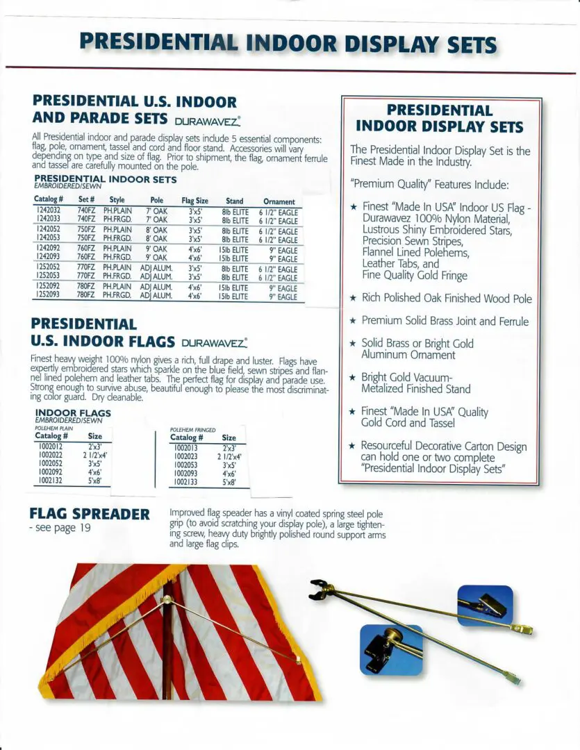 Indoor US Flags | U.S. Indoor Flags by United States Flag Service