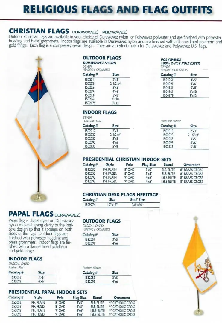 Religious Flags | Religious Flags by United States Flag Service